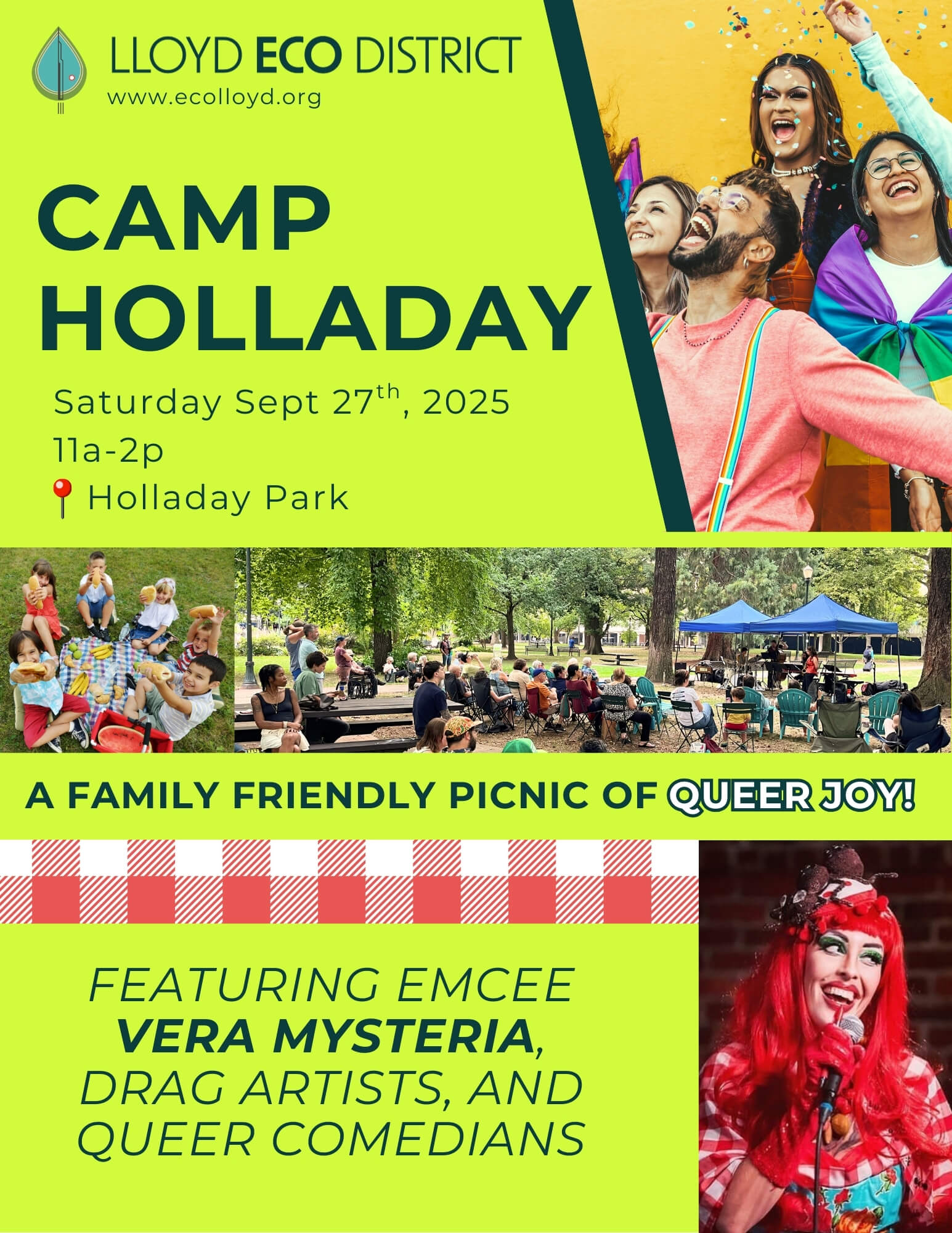 Camp Holladay: A Family-Friendly Picnic of Queer Joy! - Laughs PDX
